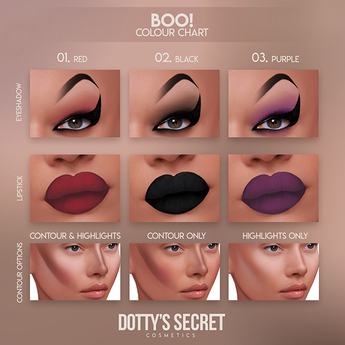 Second Life Marketplace - Dotty's Secret - Boo! - Makeup Set